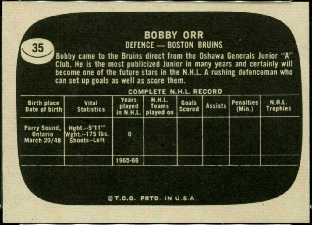 Top 10 Most Valuable Bobby Orr Cards